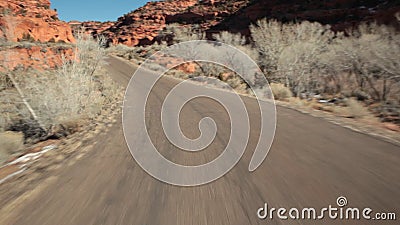 Open road POV stock video. Video of point, travel, southern - 257818113