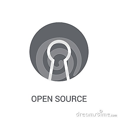 Open Source Icon. Trendy Open Source Logo Concept On White Background ...