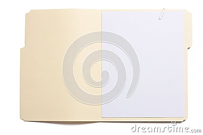 Opened File Folder Royalty Free Stock Image - Image: 13476626