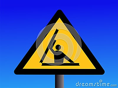 Opening Hatch Sign Cartoon Vector | CartoonDealer.com #3269219