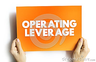 Operating Leverage - Measure Of How Revenue Growth Translates Into ...