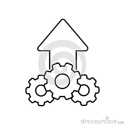 Operations Icon Vector. Workflow Illustration Sign. Work Flow Symbol ...