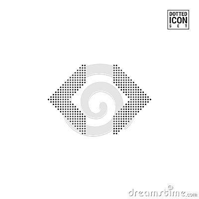 Operators Symbols Dot Pattern Icon. Greater Than And Less Than Dotted ...