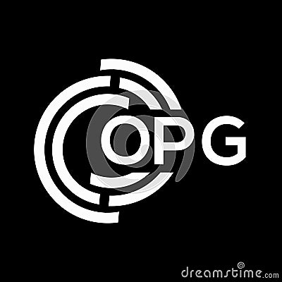 OPG Letter Logo Design On Black Background. OPG Creative Initials ...