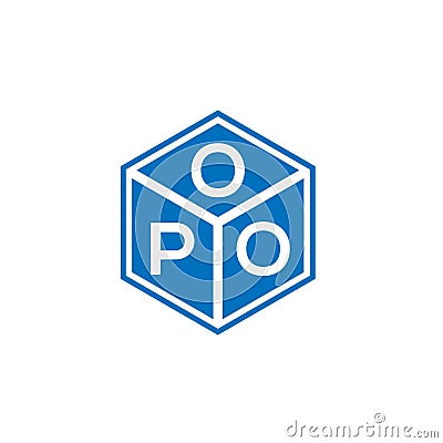 OPO Letter Logo Design On Black Background. OPO Creative Initials ...