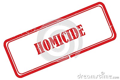 Homicide Stamp On White Royalty-Free Stock Image | CartoonDealer.com ...