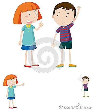 Opposite Adjectives Near And Far Stock Illustration - Image: 60930416