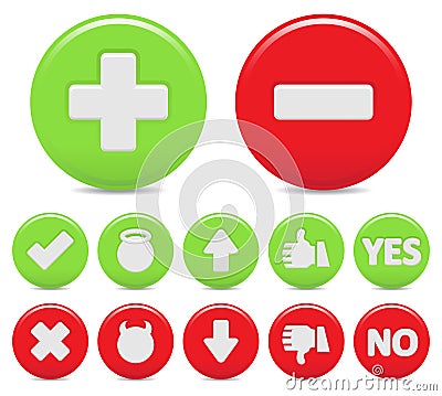 Opposite Icons Royalty Free Stock Photos - Image: 19642998