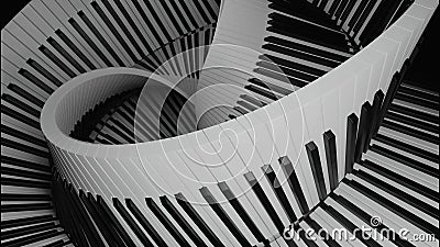 Optical Illusion Of The Piano Keyboard. Design. Piano Keys Creating A ...