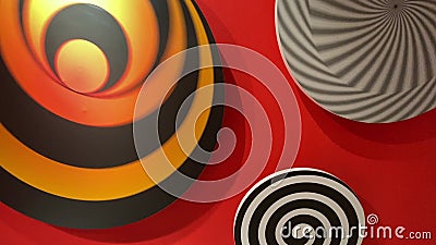 Optical Illusion - Spinning Wheel Stock Video - Video of circle, moving ...