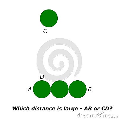 Optical Illusion Vector Illustration. Puzzle. Brain Teaser ...