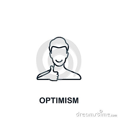 Optimism Icon. Monochrome Simple Icon For Templates, Web Design And ...