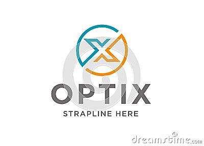 Optix Logo Cartoon Vector | CartoonDealer.com #120381811