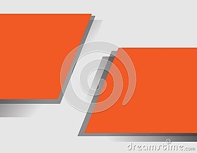 Orange Abstract Slant Shape Background. Vector Illustration ...