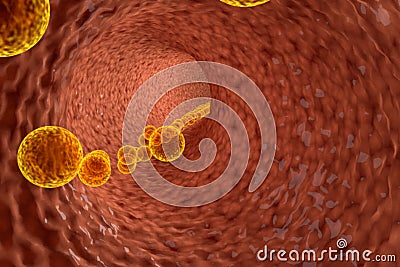 Orange cells stock video. Video of line, life, group - 65568701