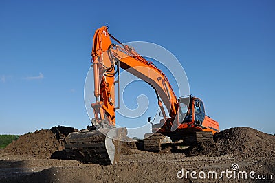 Orange Digger Royalty Free Stock Photo - Image: 31496115