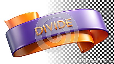 Divide Banner, Text Effect And Design Element Illustration Png ...
