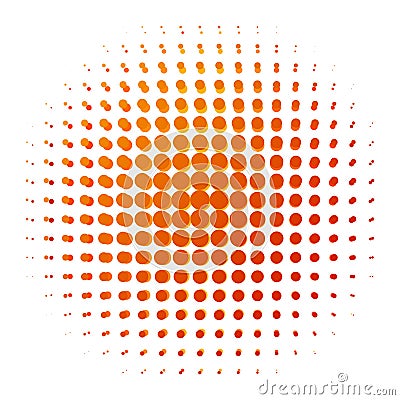 Orange Dotted Background Royalty Free Stock Image - Image: 13282906