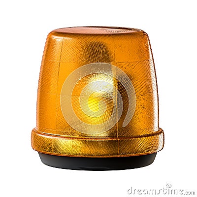 Orange Hazard Light Isolated On Transparent Background Royalty-Free ...