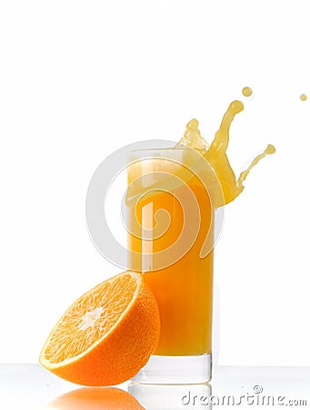 Orange Juice Splash Stock Photo - Image: 13627070