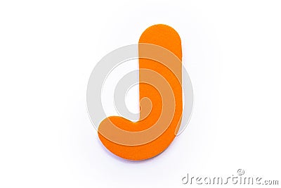 Orange Letter J Royalty-Free Stock Image | CartoonDealer.com #119291050