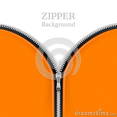 Orange Zipper Clasp Background Cartoon Vector | CartoonDealer.com ...
