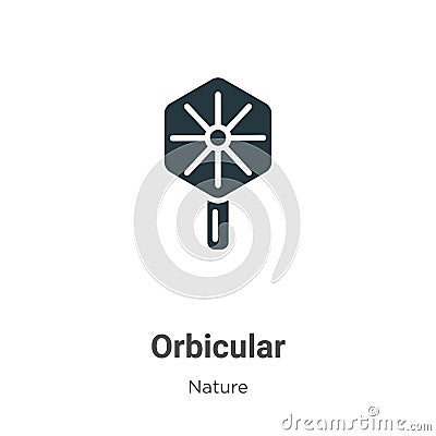 Orbicular Vector Icon On White Background. Flat Vector Orbicular Icon ...