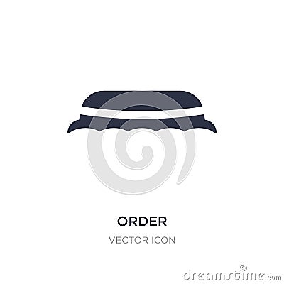 Order Icon On White Background. Simple Element Illustration From ...