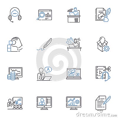 Order Line Icons Collection. Command, Directive, Arrangement, Organization, System, Structure ...