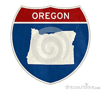 Oregon State Interstate Road Sign Royalty-Free Stock Photography ...