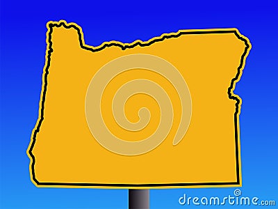 Oregon Warning Sign Cartoon Vector | CartoonDealer.com #3348689
