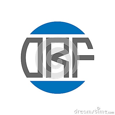 ORF Letter Logo Design On White Background. ORF Creative Initials ...