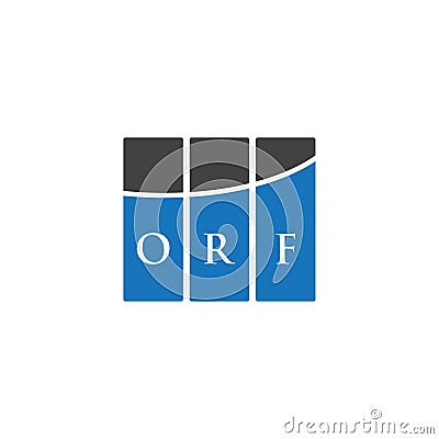 ORF Letter Logo Design On WHITE Background. ORF Creative Initials ...