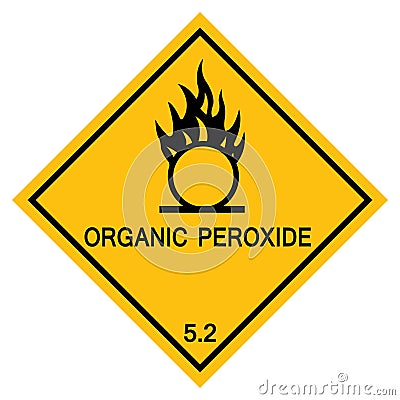 Organic Peroxide Symbol Sign Isolate On White Background,Vector ...