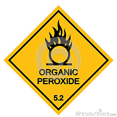 Organic Peroxide Symbol Sign ,Vector Illustration, Isolate On White ...