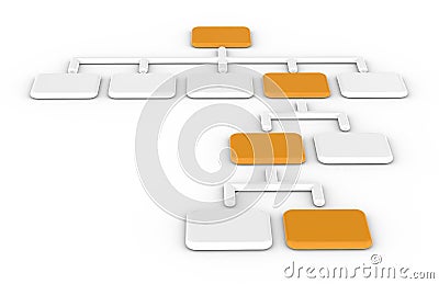 Organization Chart, Orange. Royalty-Free Stock Image | CartoonDealer ...