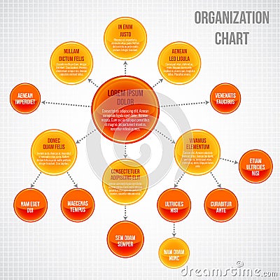 Organizational Chart Infographic Stock Vector - Image: 40245052