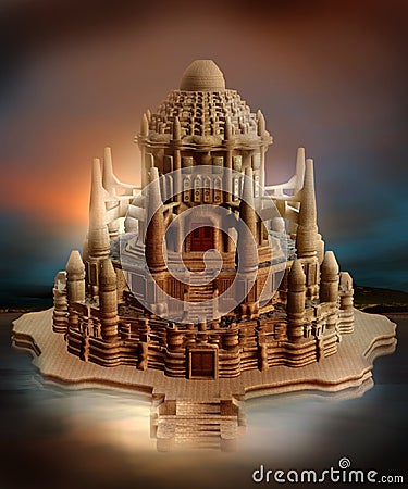 Oriental Fantasy Castle Stock Photos - Image: 14540303