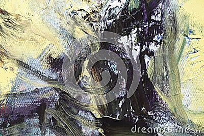 Original abstract Oil Painting - Stock Image - Everypixel