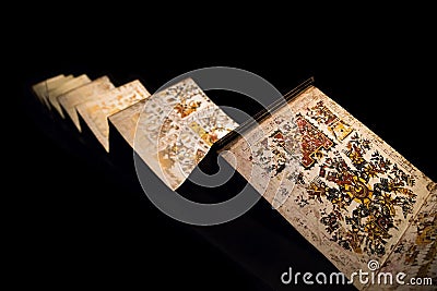 Original Codex Borgia Book From The Ancient Aztecs. 16th Century ...