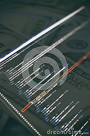 Web Programming Functions on Laptop on Laptop. it Business. Python Code ...