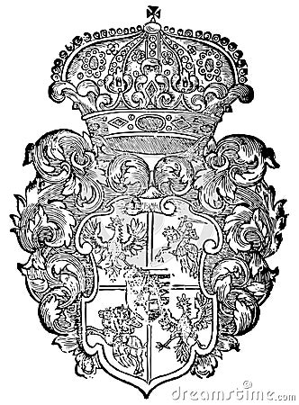 Ornate Heraldic Shields Royalty Free Stock Photography - Image: 6804107