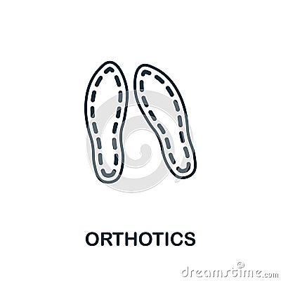 Orthotics Line Icon. Monochrome Simple Orthotics Outline Icon For ...