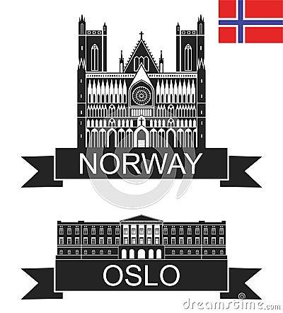 Oslo Vector Illustration | CartoonDealer.com #59007030