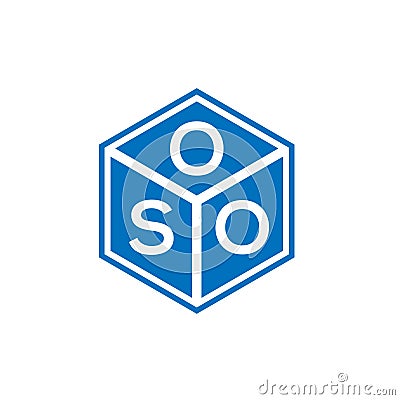 OSO Letter Logo Design On Black Background. OSO Creative Initials ...
