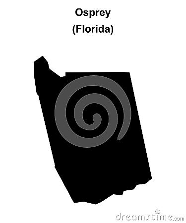 Osprey Outline Map Vector Illustration | CartoonDealer.com #386150804