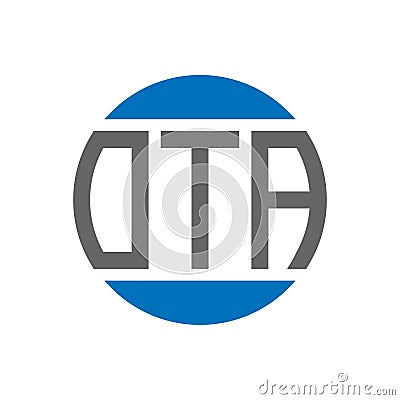 OTA Letter Logo Design On White Background. OTA Creative Initials ...
