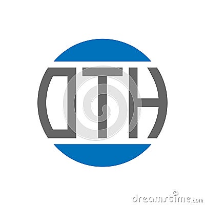OTH Letter Logo Design On White Background. OTH Creative Initials ...