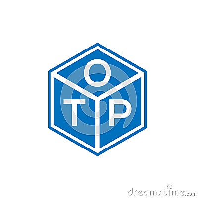 OTP Letter Logo Design On Black Background. OTP Creative Initials ...