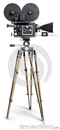 Oude Filmcamera Fashoned Royalty-vrije Stock Foto's - Afbeelding: 9421088